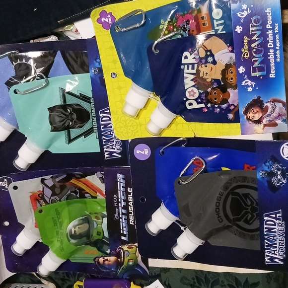 Wakanda and Disney | Other | Wakanda Forever Reusable Drink Pouches ...